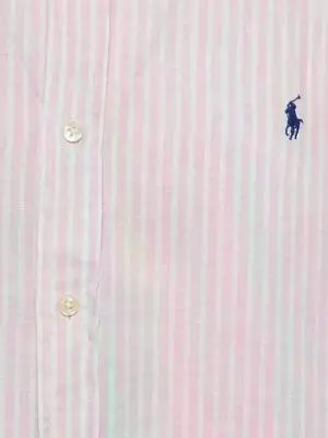 Polo Ralph Lauren Striped Linen Shirt - Pink