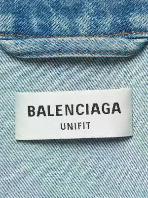 Balenciaga Logo Print Spray Paint Jacket