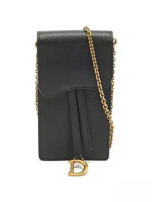 Dior 2019 Saddle Chain Crossbody Bag - Black