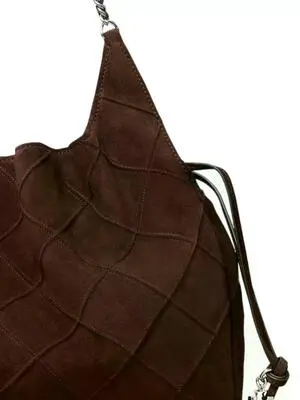 Tory Burch Fleming Suede Tote