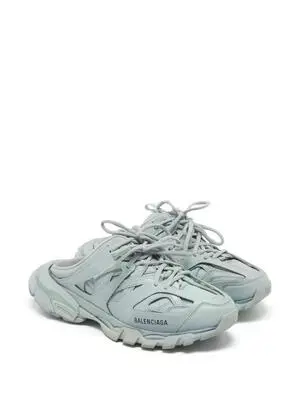 Balenciaga Track Lace-up Mules - Blue