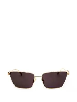 FERRAGAMO Tone Cat-eye Frame Sunglasses - Gold