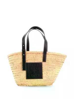 Loewe Medium Basket Raffia Tote Bag