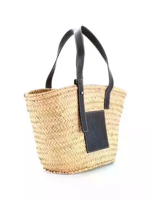 Loewe Medium Basket Raffia Tote Bag
