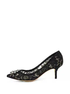 Dolce & Gabbana Bellucci Crystal-embellished Lace Pumps