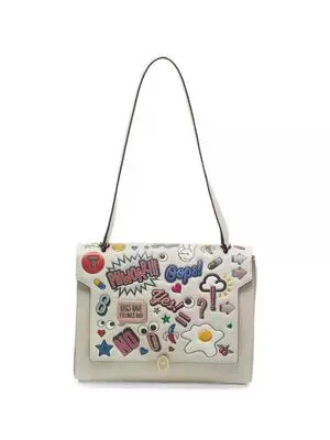 ANYA HINDMARCH Flap Shoulder Bag With Wink Sticker Motifs