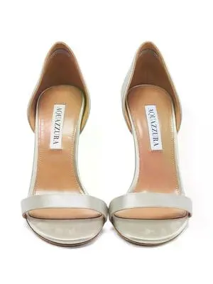 AQUAZZURA Satin Stiletto Sandals