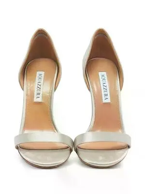 AQUAZZURA Satin Stiletto Sandals