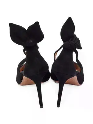 AQUAZZURA Leather Pointed Toe Stiletto Pumps