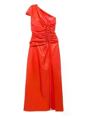 Simkhai One-shoulder Gathered Dress