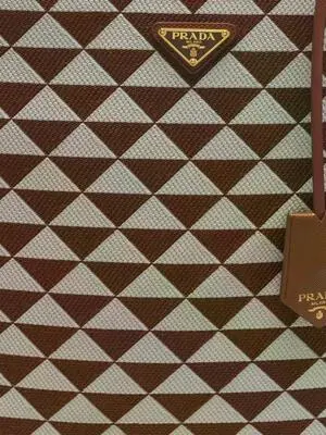 Prada Symbole Jacquard Tote Bag
