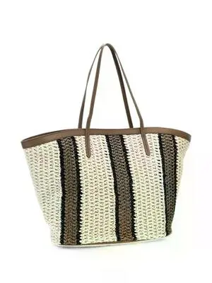 Brunello Cucinelli Vertical Stripe Tote - Neutrals