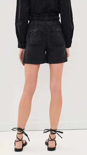 Isabel Marant Étoile Kisha Embroidered Cotton Shorts
