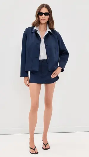 Renggli Satin Cargo Mini Skirt