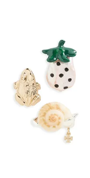 Tory Burch Curiosity Charm Pin Set