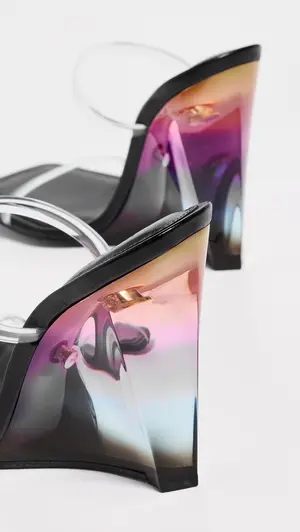 Casablanca Plexi Wedge Sandals