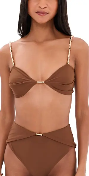 Devon Windsor Emmie Bikini Top - Umber