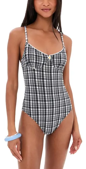 Solid & Striped The Taylor Piece Swimsuit - Noir