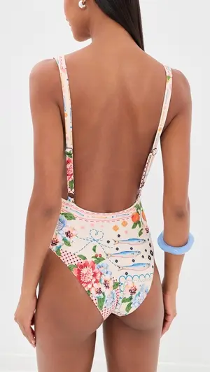 Agua Bendita Priscila Basket-piece Swimsuit