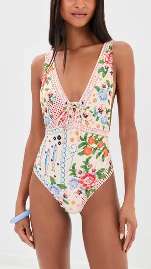 Agua Bendita Priscila Basket-piece Swimsuit