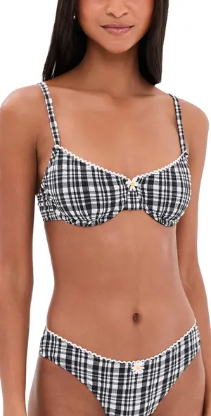 Solid & Striped The Daphne Bikini Top - Noir