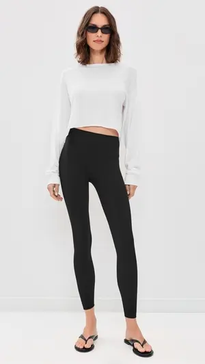 Year Of Ours Cropped Long Sleeve Tee