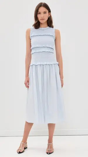 ROWING BLAZERS Cotton Smocked Dress