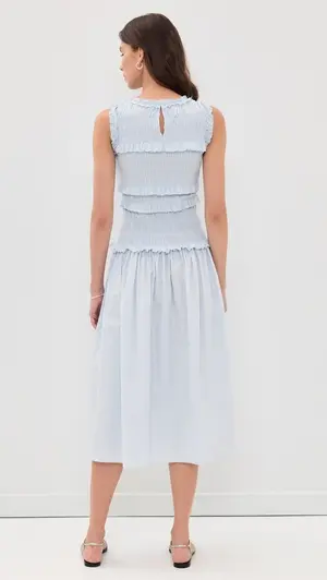ROWING BLAZERS Cotton Smocked Dress