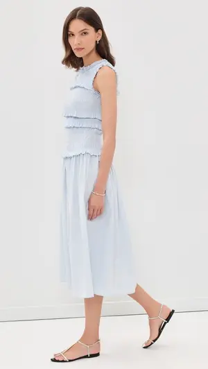 ROWING BLAZERS Cotton Smocked Dress