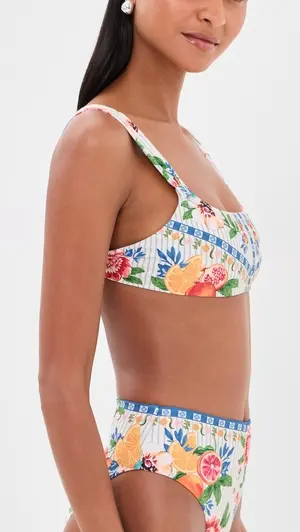 Agua Bendita Sele Basket Bikini Top