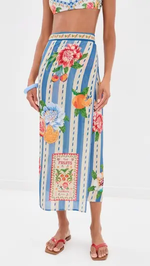 Agua Bendita Zinna Basket Wrap Pareo