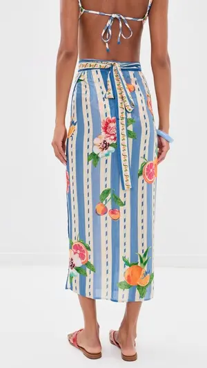 Agua Bendita Zinna Basket Wrap Pareo