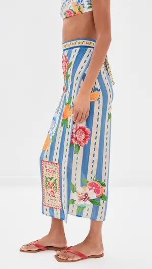Agua Bendita Zinna Basket Wrap Pareo