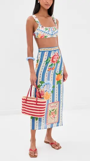 Agua Bendita Zinna Basket Wrap Pareo