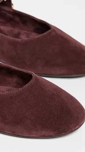 Tory Burch Romy Mary Jane Flats - Warm Brown