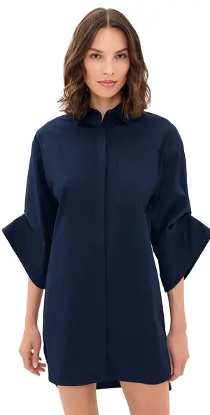 Staud Nico Mini Dress - Navy