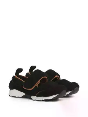 Marni Shearling Mary Jane Running Sneakers - Black