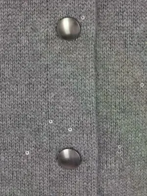 Brunello Cucinelli Sequin-embellished Cardigan - Grey