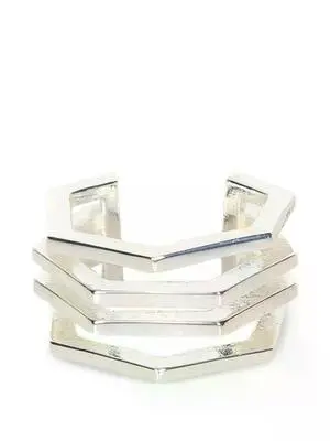 Federica Tosi Layered Geometric Ring - Silver
