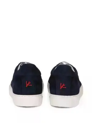 Isaia Logo Plaque Lace-up Sneakers
