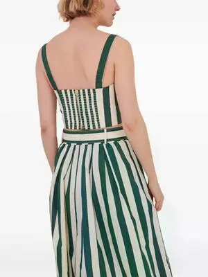 Cara Cara Claudine Striped Sweetheart Neck Top