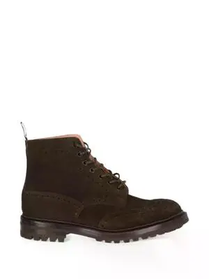 Todd Snyder Suede Brogue Detail Boots