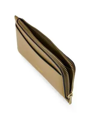 COACH Smooth Leather Zip-around Cardholder