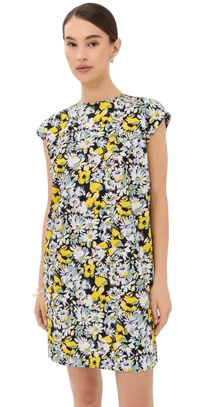 Marni Pop Flowers Mini Dress - Maize