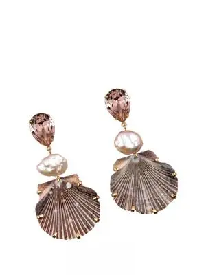 JENNIFER BEHR Moray Shell Pendant Earrings