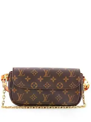 LOUIS VUITTON Monogram Canvas Ivy Wallet On Chain Shoulder Bag