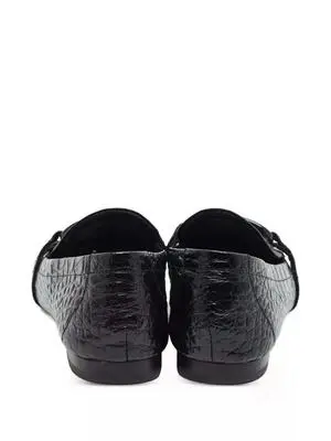 Tory Burch Croc-embossed Leather Loafers