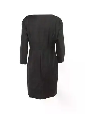 Kenzo Plaid Sheath Midi Dress