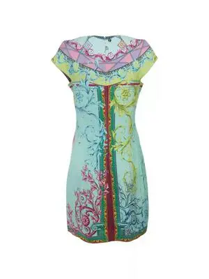 Versace Barocco Print Sleeveless Mini Dress