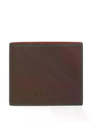 Marni Saddle-stitch Bifold Wallet - Brown